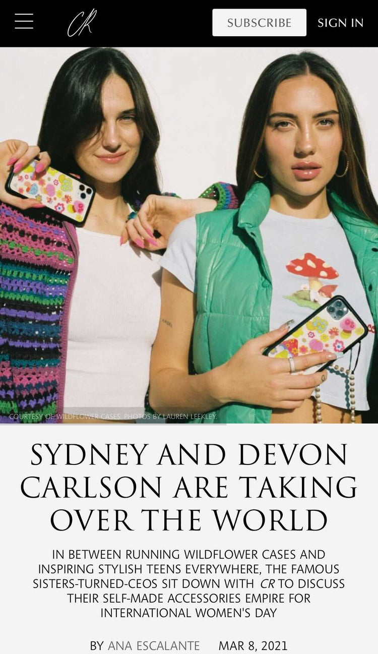 SYDNEY AND DEVON CARLSON ARE TAKING OVER THE WORLD – Wildflower Cases
