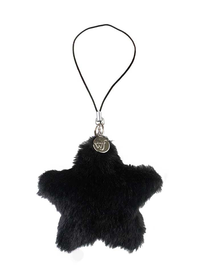 Fluffy Star Charm | Black – Wildflower Cases