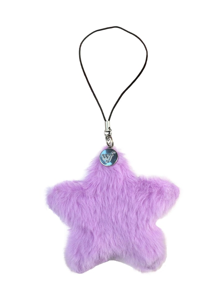 Fluffy Star Charm | Purple – Wildflower Cases