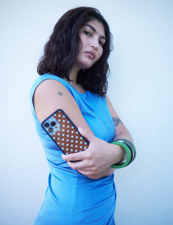 Polka Dot | Brown and Blue Samsung Galaxy CaseGalaxy S25 Ultra Case ...