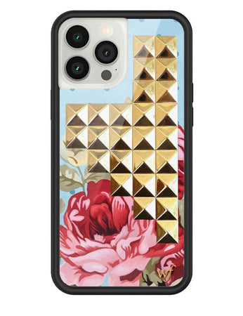 Wildflower Blue Floral Stud iPhone Case – Wildflower Cases