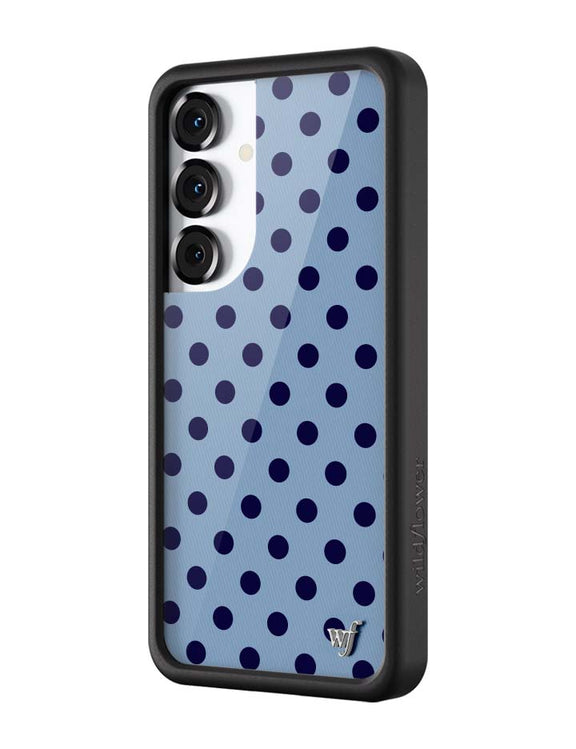 Polka Dot | Blue and Navy Blue Samsung Galaxy CaseGalaxy S25 Case ...