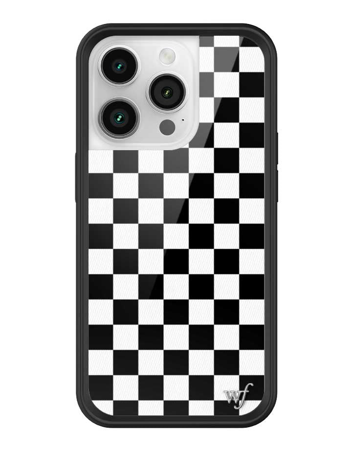 Checkers | Black iPhone 14 Pro Case – Wildflower Cases