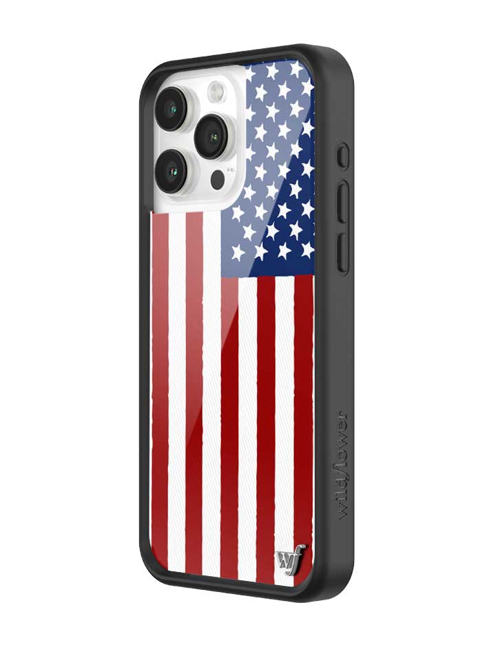 American Flag iPhone 15 Pro Max Case – Wildflower Cases
