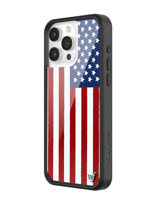 American Flag iPhone 15 Pro Max Case – Wildflower Cases