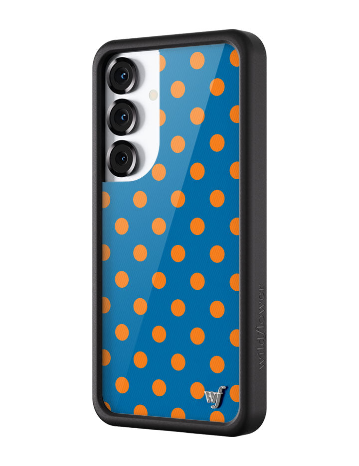 Polka Dot | Blue and Orange Samsung Galaxy CaseGalaxy S25 Case ...