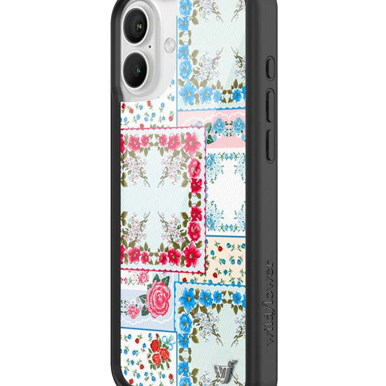 Sweetheart Patchwork iPhone 16 Plus Case – Wildflower Cases